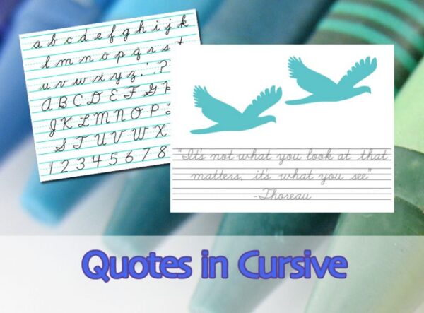 Quotes in Cursive #5: The D’Nealian Script Alphabet, 3-Lined Paper, & a ...
