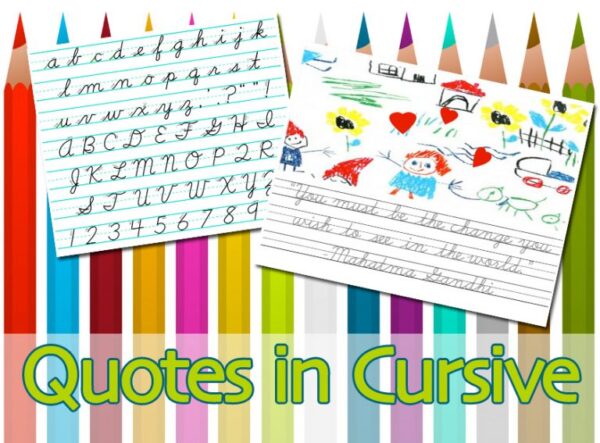 Quotes in Cursive #1: The D'Nealian Script Alphabet, 3-Lined Paper, & a ...