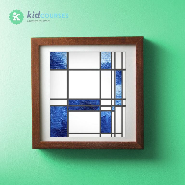 Mondrian Coloring Sheets | kidCourses