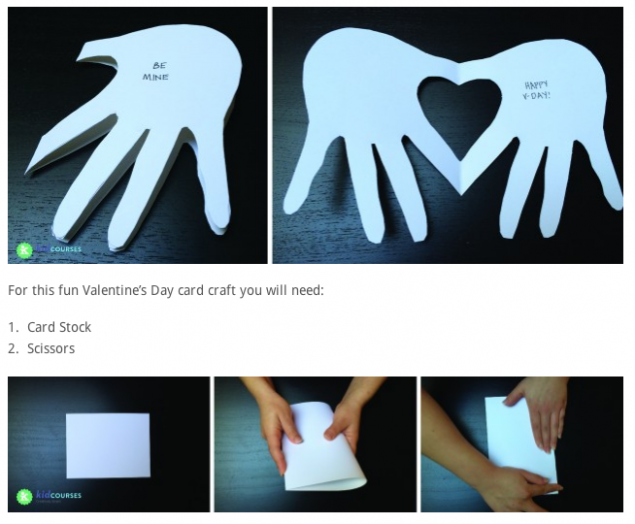 Valentine's Day Card Craft: Heart in Hand | kidCourses